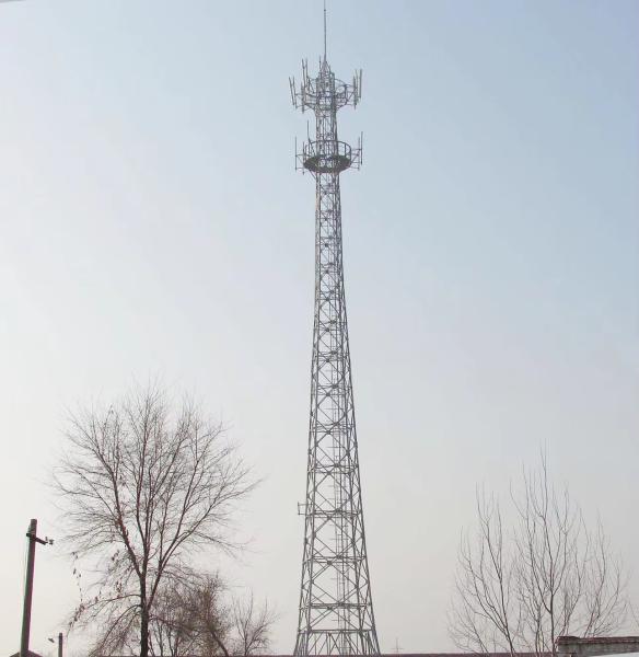 Quality Customizable height angle steel tower made from Q235B Q355B materials with hot dip galvanized surface treatment for long service life for sale