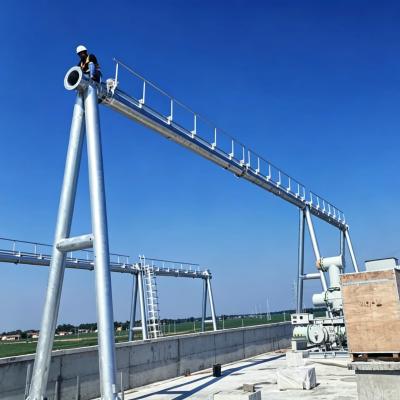 China Power Structure lattice steel tower substation frame and connecting components for high voltage power transmission lines for sale