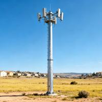 Quality Monopole Tower Hot Dip Galvanized Telecom Tower with High Strength Steel for sale