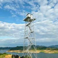 Quality Customizable Steel Lookout Guard Tower Hot Dip Galvanizing Surface Treatment for for sale