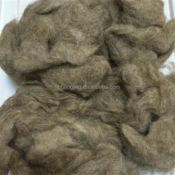 Quality Scoured Brown Wool Waste for Spinning Yarn or Insulation for sale