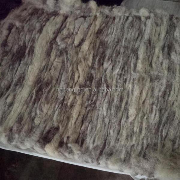 Quality Scoured Brown Sheep Wool Waste for Insulation for sale