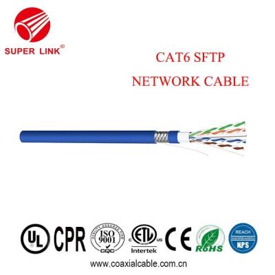 China CM FR-PVC Sheath cat6 sftp lan cable with Fluk, Test with good quality for sale