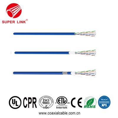 China CAT6 CABLE BARE COPPER FLUK E TEST for sale