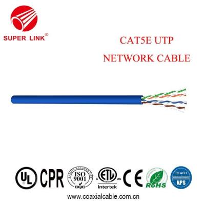 China Patch cord UTP Cate5e 24awg shielded network cable for sale