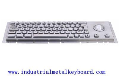China Teclado metálico industrial com Trackball, 65 chaves claras traseiras à venda