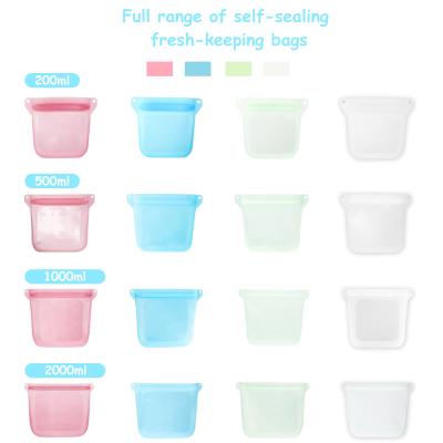 Cina 500 ml A Style Sacchetto alimentare in silicone in vendita