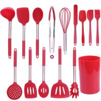 China Durable Coloured Silicone Kitchen Utensils Practical Non Stick for sale