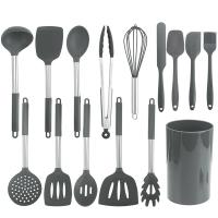 China Durable Coloured Silicone Kitchen Utensils Practical Non Stick for sale