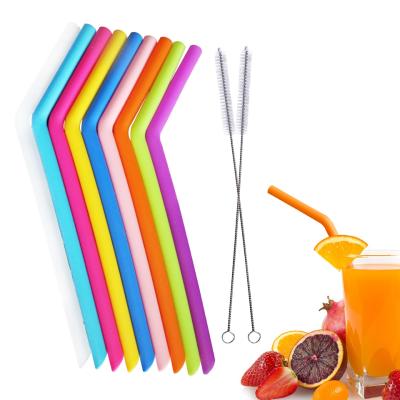 Cina Smoothie Riutilizzabile Straw di Silicone Portatile Multiscene Senza Sapore in vendita