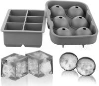 China 6 Holes Ball Ice Cube Tray Lightweight Stackable Dishwasher Safe for sale