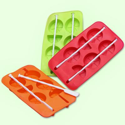 Cina Frutta forma Ice Cube Tray Riutilizzabile, polivalente Silicone gelato muffa in vendita
