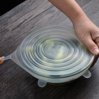 China Non Toxic Silicone Stretch Lids Leakproof Round Shape Durable for sale