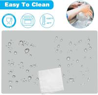 China Anti Slip Silicone Feeding Mat , Rectangular Silicone Placemats For Dining Table for sale