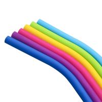 China Odorless Silicone Cocktail Straws For Hot Drinks Durable Multicolor for sale