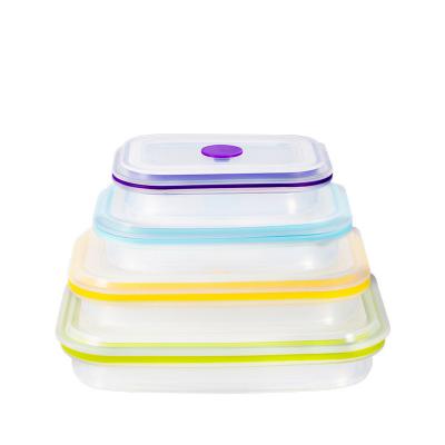 Cina Tiffin a prova di calore in silicone con scatola da pranzo pieghevole in vendita