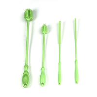 China Harmless Silicone Straw Cleaner Brush Flexible Practical Eco Friendly for sale