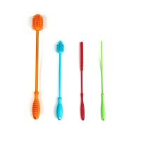 China Harmless Silicone Straw Cleaner Brush Flexible Practical Eco Friendly for sale