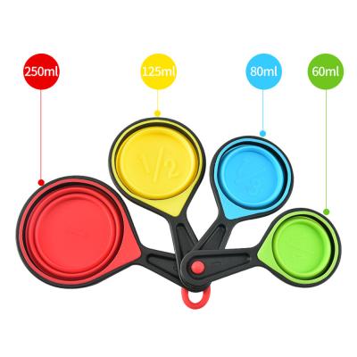 Cina Apparecchi da cucina in silicone multiuso Tazze e cucchiai portatili in vendita