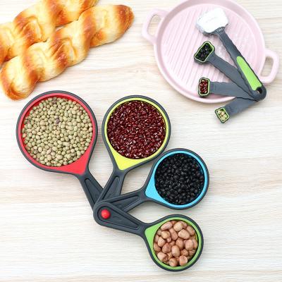 Cina Apparecchi da cucina in silicone multiuso Tazze e cucchiai portatili in vendita