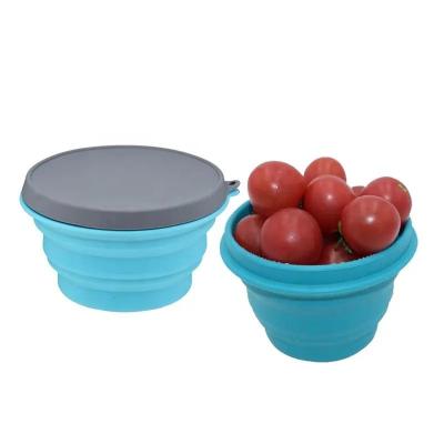 Cina Contenitore da pranzo in silicone pieghevole in vendita