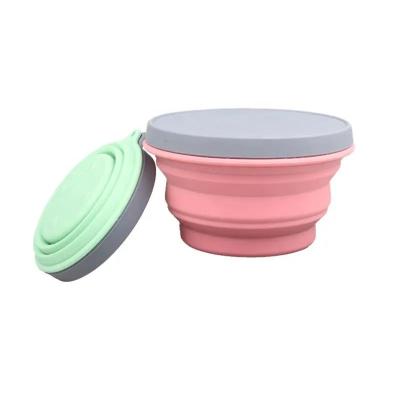 Cina Contenitore da pranzo in silicone pieghevole in vendita