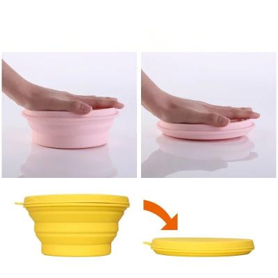 Cina Contenitore da pranzo in silicone pieghevole in vendita