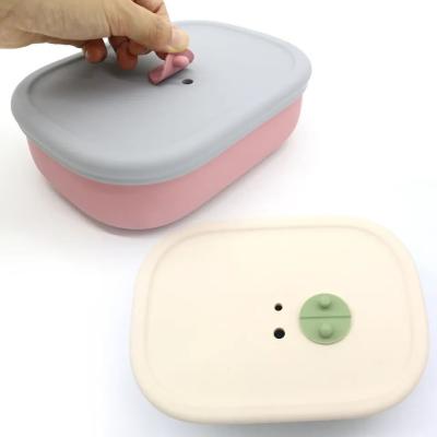 中国 耐久性 ベントボックス 蓋付き シリコン コンテナ 携帯型 無毒 販売のため