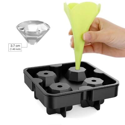 Cina Portable Cubi di ghiaccio a forma di diamante muffa non tossica impilabile pratico in vendita