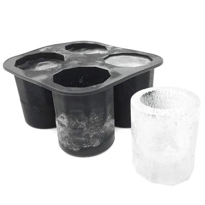 Cina Whiskey Deep Ice Cube Tray 4 Cavità Eco Friendly Per Cocktail in vendita