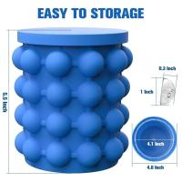 China Tasteless Ice Cube Tray Reusable , Multi Function Silicone Ice Cube Maker for sale