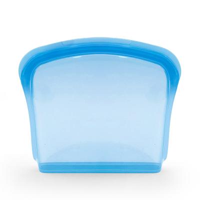 Cina 800 ml di sacchetto alimentare in silicone riutilizzabile e pratico, privo di BPA, per lo stoccaggio di alimenti ecologici in vendita