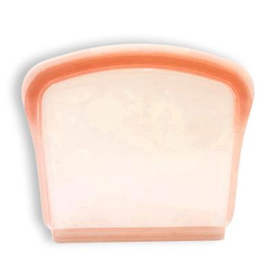 Cina 800 ml di sacchetto alimentare in silicone riutilizzabile e pratico, privo di BPA, per lo stoccaggio di alimenti ecologici in vendita