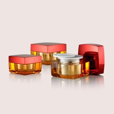 China Quadratische Plastiksahnebehälter GR705A der Gesichts-Cremetiegel-/15ML 30ML 50ML zu verkaufen