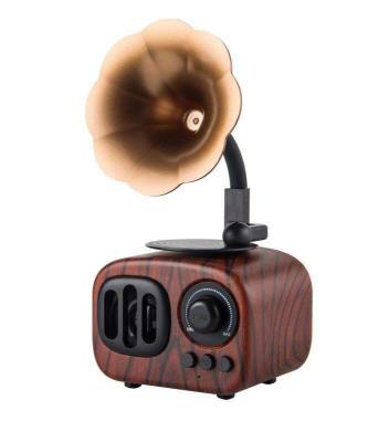 China Retro  wireless bluetooth subwoofer speaker sound box TF  FM Aux in bluetooth speaker for sale