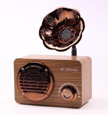 China Retro  wireless bluetooth subwoofer speaker sound box TF  FM Aux in bluetooth speaker for sale