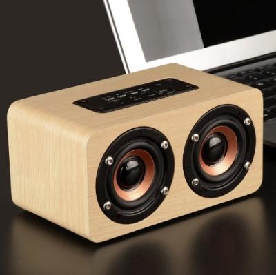 China High quality retro  wireless Bluetooth speaker TF  FM double speaker for sale