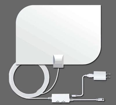 China HDTV antenna on the wall widow with amplifier range 80 miles ,ATSC dvb-t2 hdtv indoor antenna,digital antenna for sale