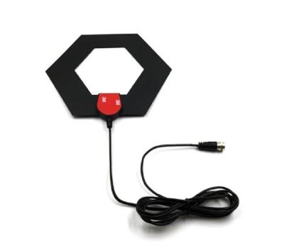 China Factory Cheapest 20DBI Ultra Thin antenna Digital 1080P mini HDTV Antenna ,dvb-t2 ATSC HDTV antenna,mini auto antenna for sale