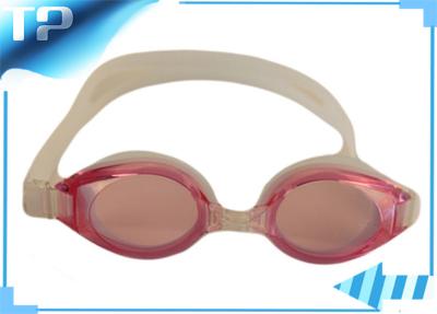 Cina Occhiali di protezione rosa della maschera di nuoto con il silicone Headstrap, vetri UV degli occhiali di protezione di nuotata in vendita