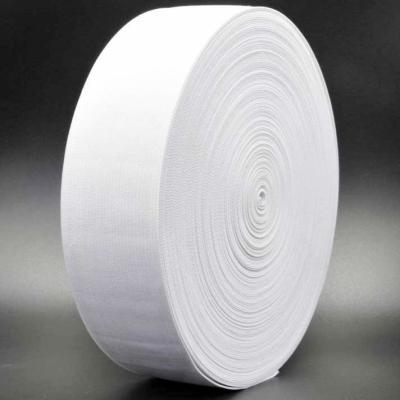 Cina banda elastica dell'indumento nero bianco di 3mm con alta elasticità per l'indumento in vendita