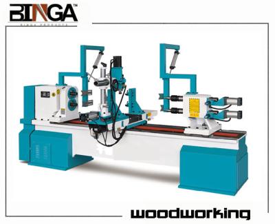 China Woodworking Double Spindle  Engraving CNC Woodworking Lathe for sale