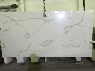Cina Abitudine bianca ISO9001/NSF delle lastre della quarzite dell'oro di Calacatta approvata in vendita