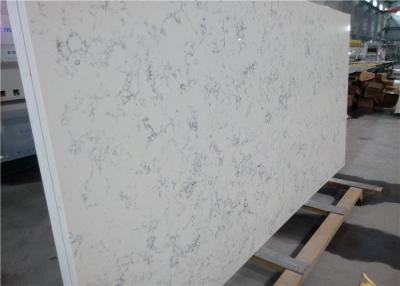 Cina Lastre artificiali bianche della pietra del quarzo per le mattonelle di pavimentazione, roccia costruita del quarzo per le tessere in vendita