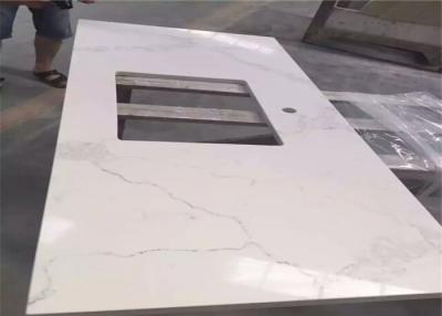 Cina Controsoffitti artificiali prefabbricati della cucina del quarzo, pietra costruita quarzo decorativo in vendita