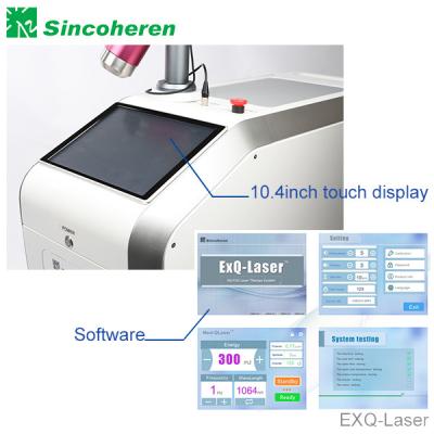 China Q Switched Nd Yag Laser Pigmentation Removal Machine With 7 Articular Diaphragm Arm for sale