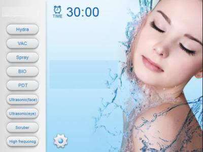 Cina 9 in 1 spruzzo facciale professionale dell'ossigeno di Dermabrasion dell'acqua dell'attrezzatura in vendita