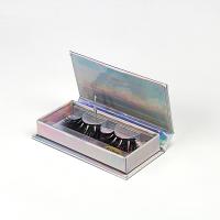 China Paper Eyelash Packaging Boxes Holographic Lash Box With Logo Custom for sale