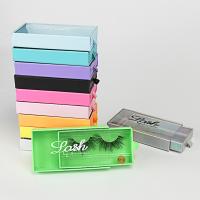 China Empty Transparent PVC Drawer Eyelash Box False Eyelash Packaging Box for sale