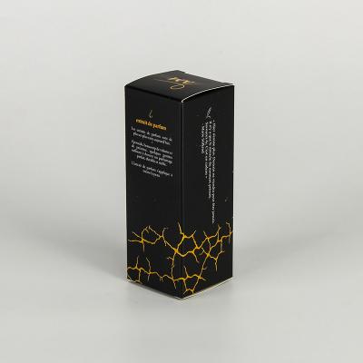 Cina Contenitore di carta di timbratura caldo di lusso su ordinazione di cosmetici della stagnola di oro del contenitore di regalo del profumo in vendita